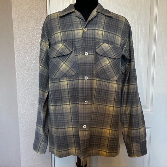 Pendleton | Shirts | Vintage Pendleton Wool Plaid Button Down Shirt ...